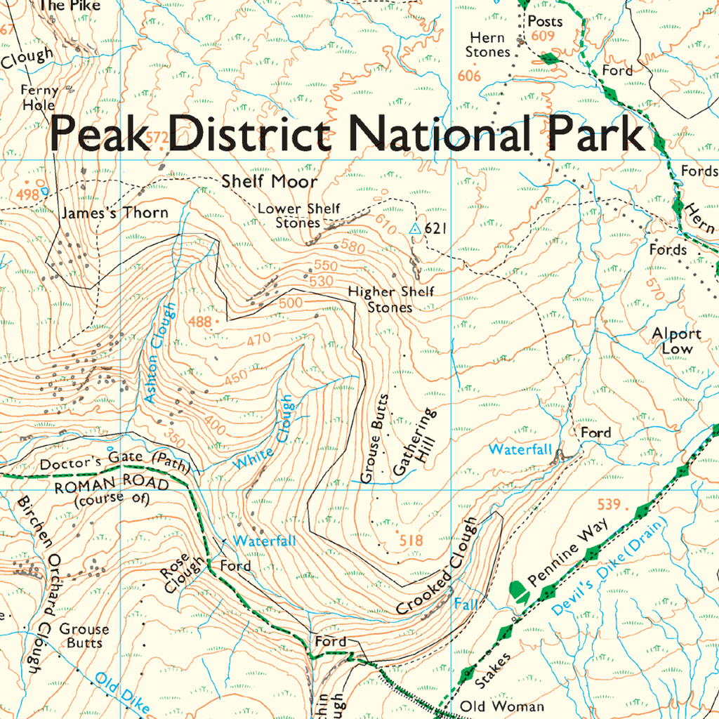 Ordnance Survey Explorer OL1 Map The Peak District
