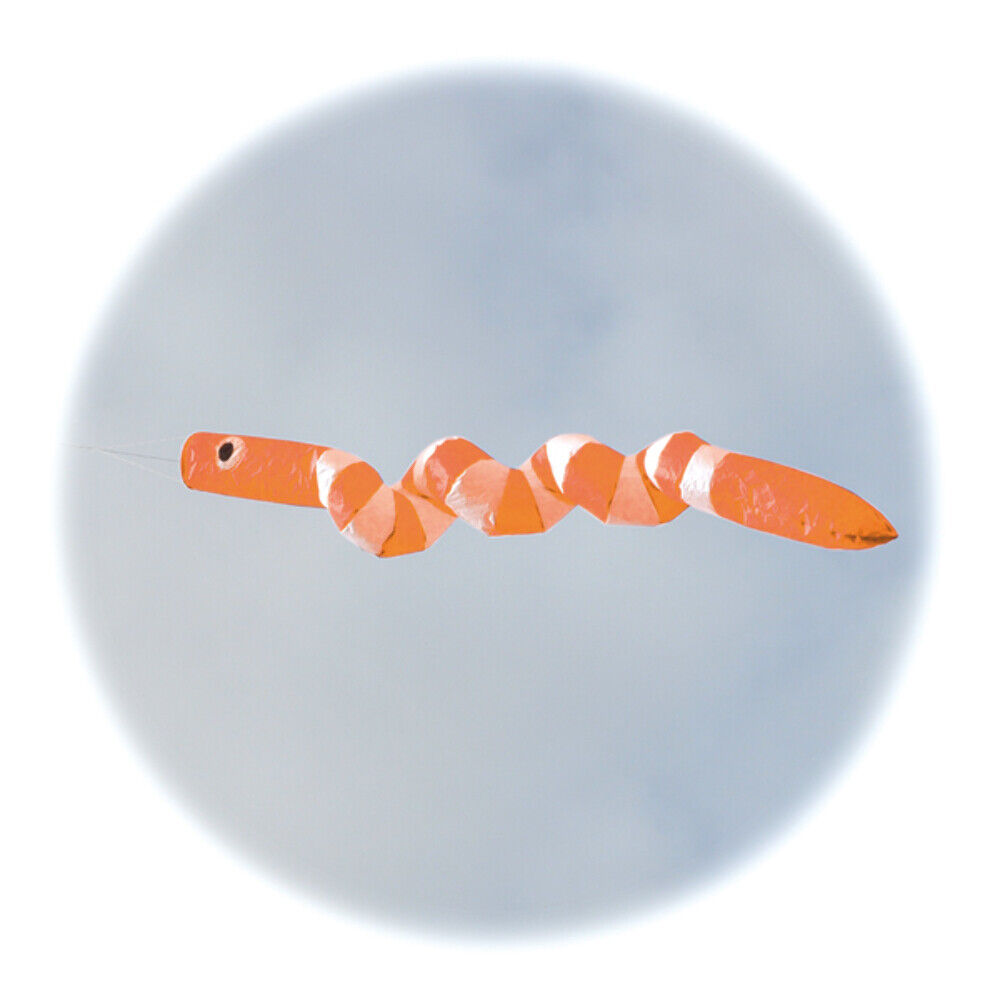 Spirit of Air Snake Spinner Windsock Orange/White