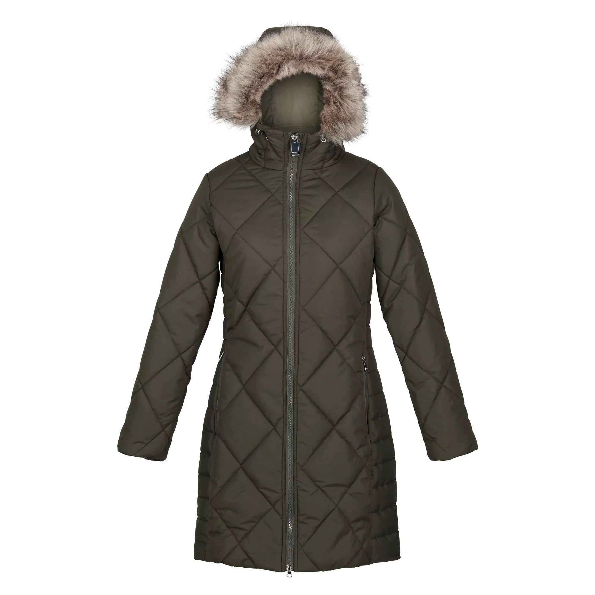 Regatta Ladies Fritha II Insulated Parka Jacket Dark Khaki Jacksons Regatta Ladies Fritha II Insulated Parka Jacket Dark Khaki Jacksons
